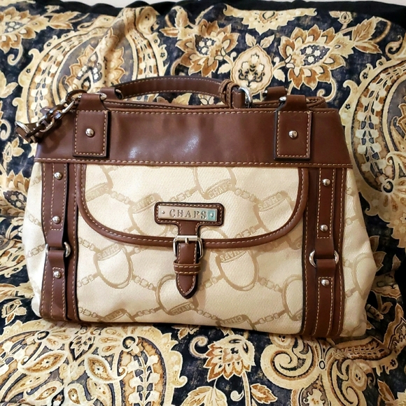 Chaps | Bags | Chaps Satchel Brown Purse 6 Copy | Poshmark